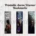 Aaron Warner Printable Bookmarks - Etsy