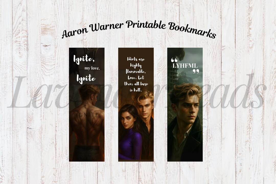 Aaron Warner Printable Bookmarks - Etsy