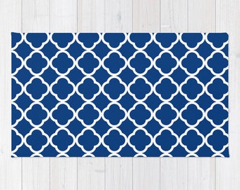 Royal blue area rug | Etsy