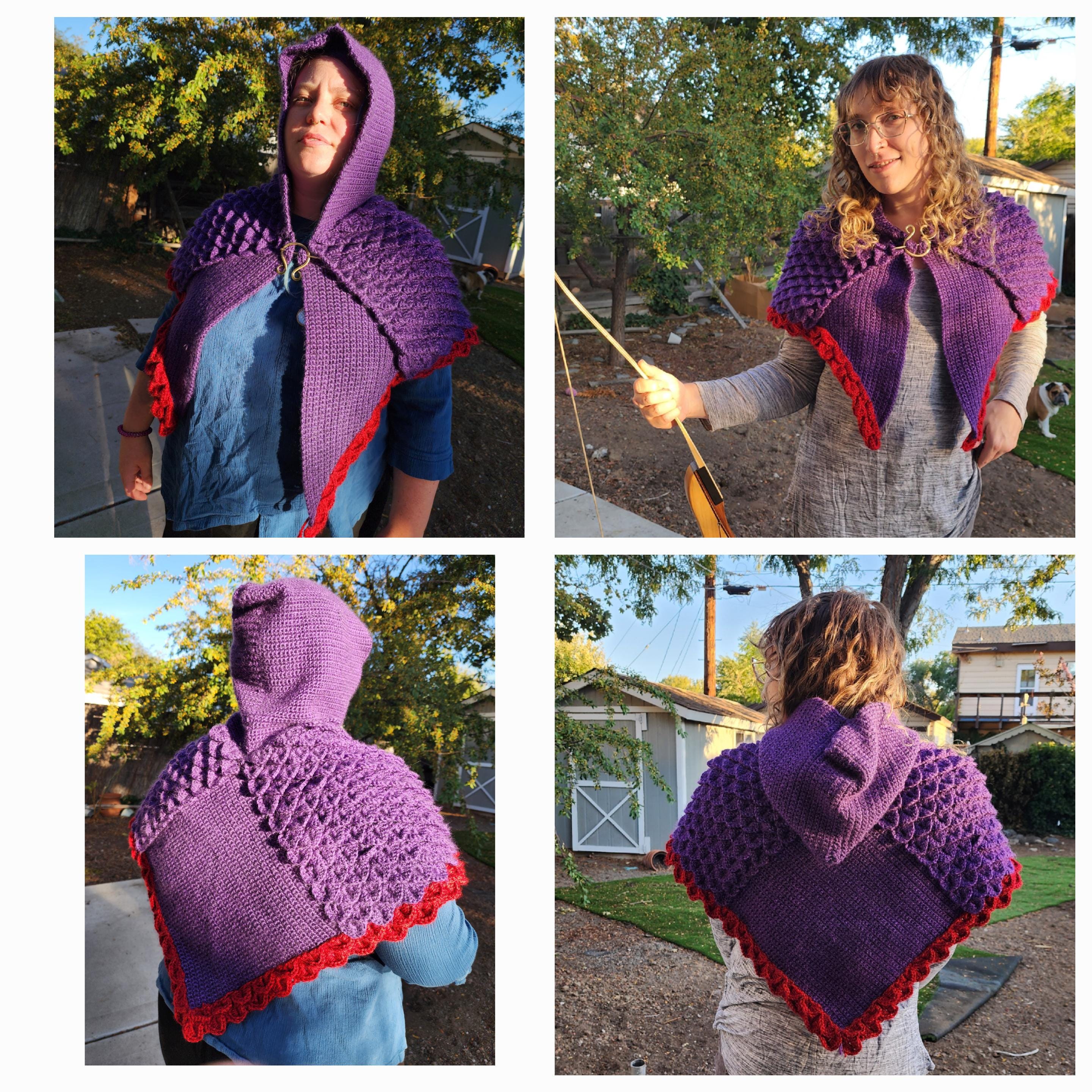 Capelet and Hood Crochet Pattern (adult and Child Size) - Renaissance ...