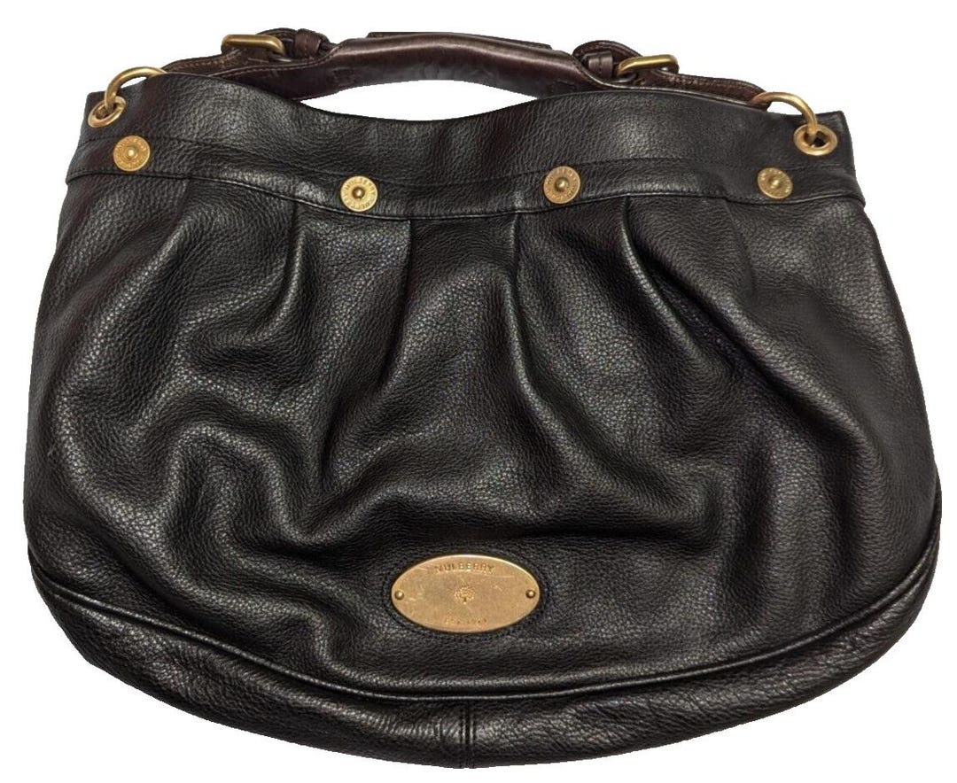 Mulberry Mitzy Hobo Bag Black - Etsy