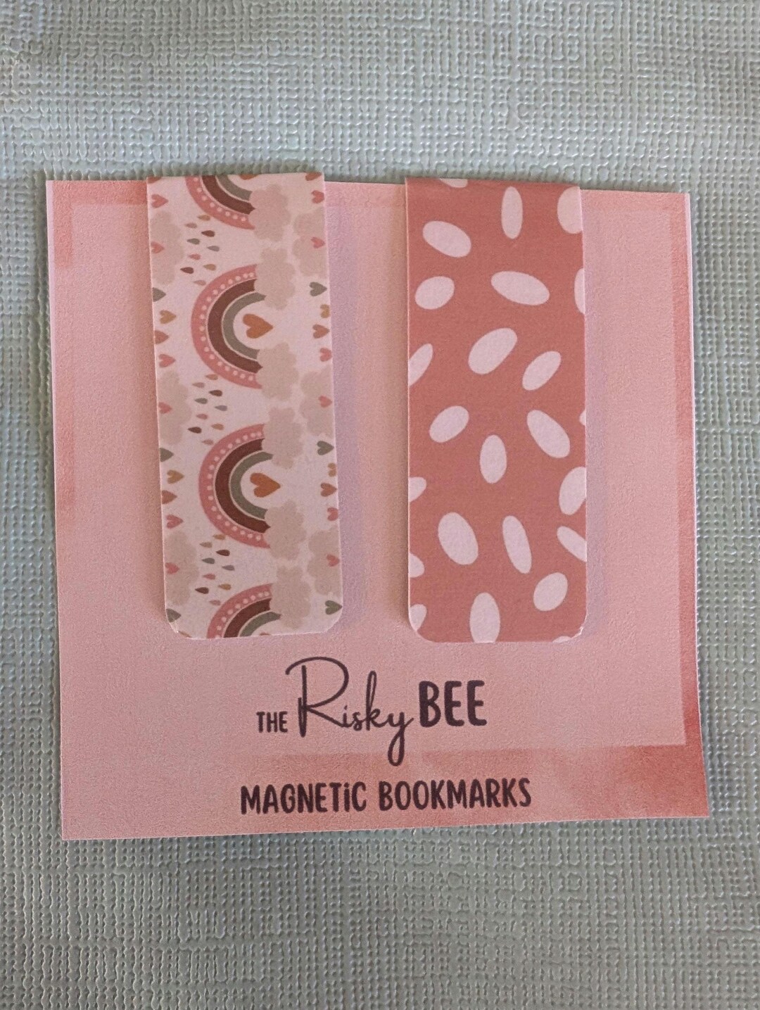 Boho Rainbow Print Magnetic Bookmark Set: Book Lover Gift - Etsy