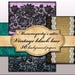 Vintage Black Lace Printable Papers on Coloured Backgrounds and Layered ...