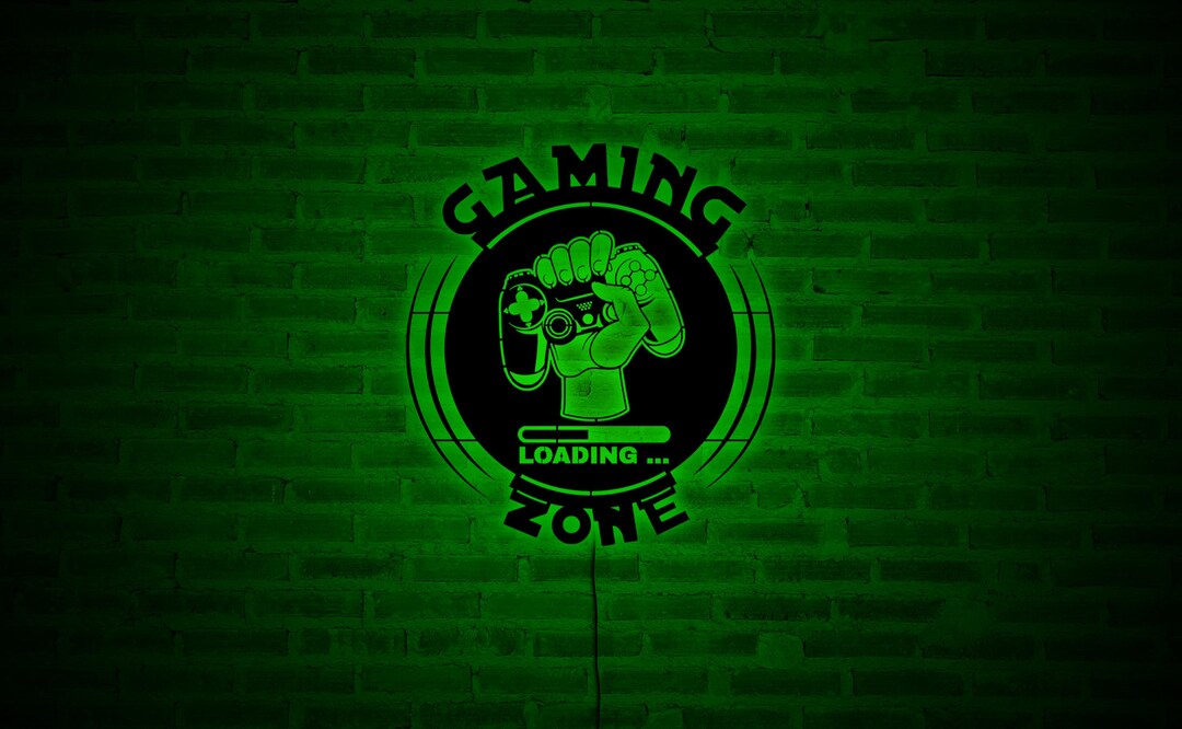 Gaming Zone RGB Wall Light, Game Room LED Decor, Streamers Lighted up ...
