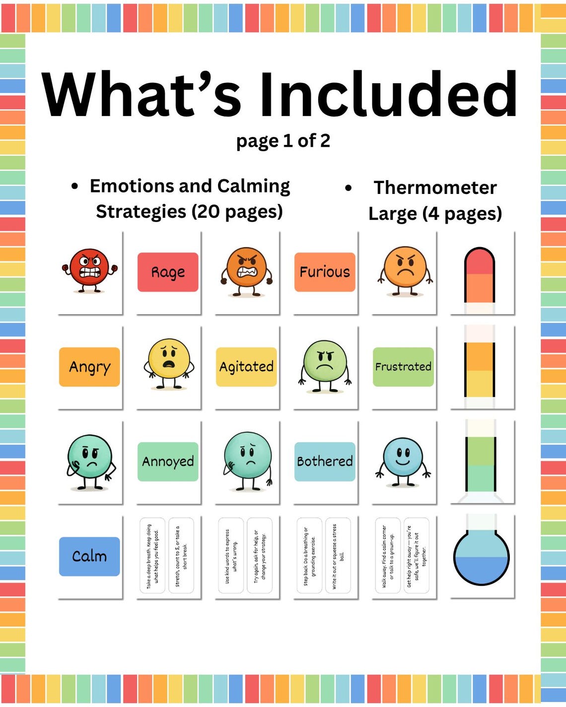 Calm Corner and Mental Health Bulletin Board Kit | Feeling Charts ...