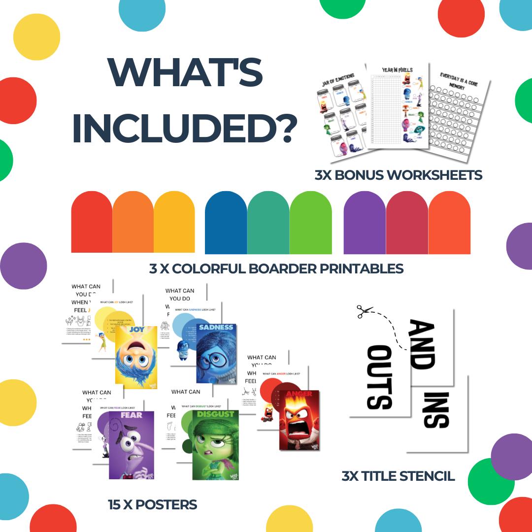 Inside Out Bulletin Board Kit | Posters Decor and Classroom Activity ...