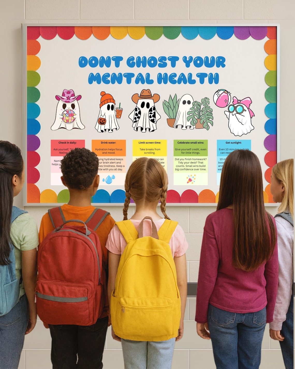 Mental Health Bulletin Board | Don’t Ghost Your Mental Health SEL ...