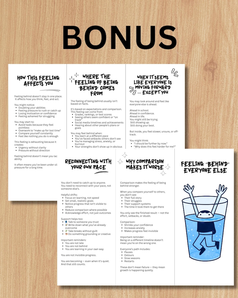 High School Student Wellness Brochure Set | Anxiety, Stress & Burnout ...