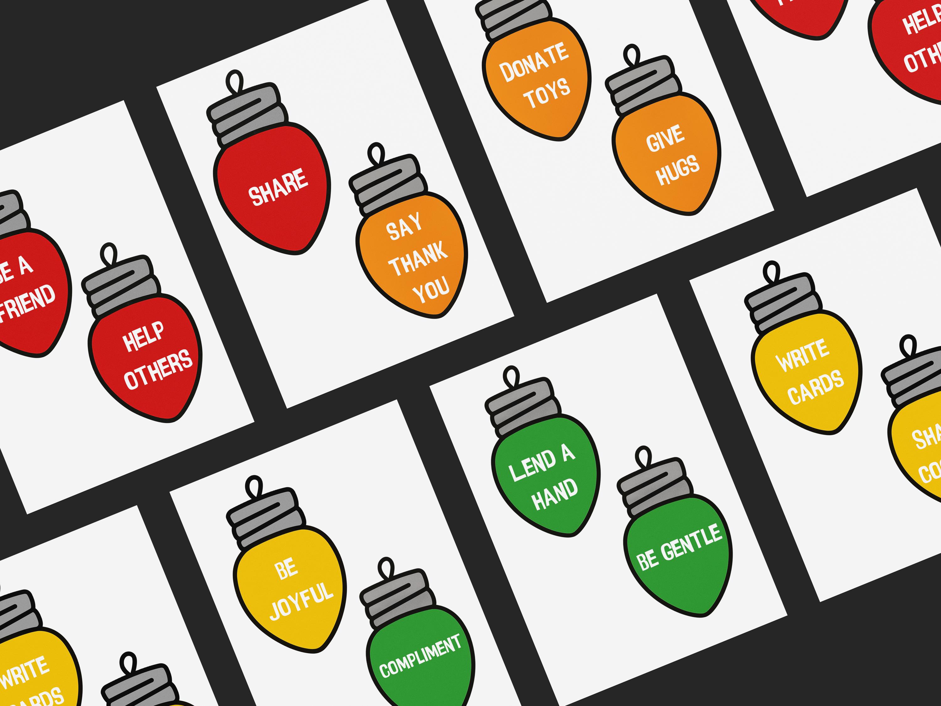 Kindness Christmas Bulletin Board | Light up the World | Classroom ...