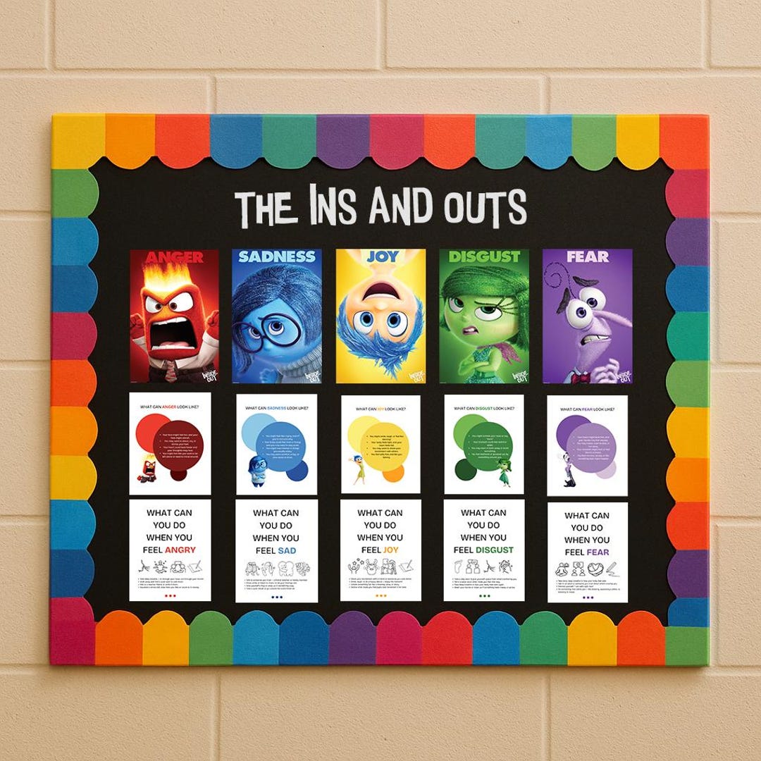 Inside Out Bulletin Board Kit | Posters Decor and Classroom Activity ...