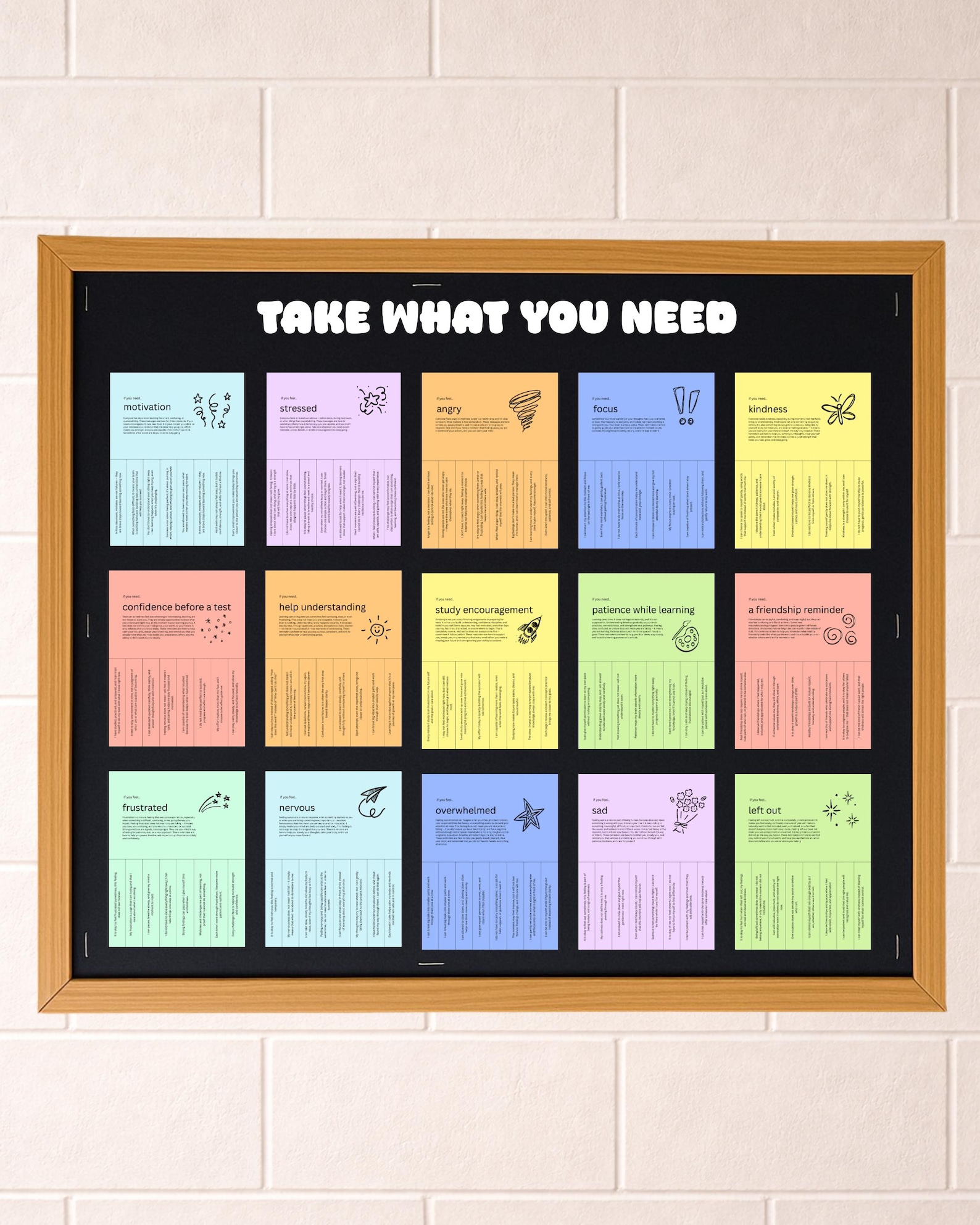 Take What You Need Bulletin Board Posters | Positivity Kindness ...