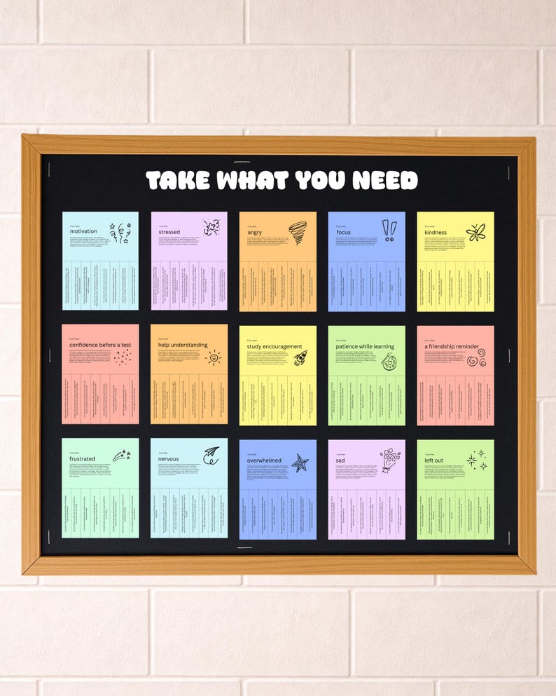 Take What You Need Bulletin Board Posters | Positivity Kindness ...