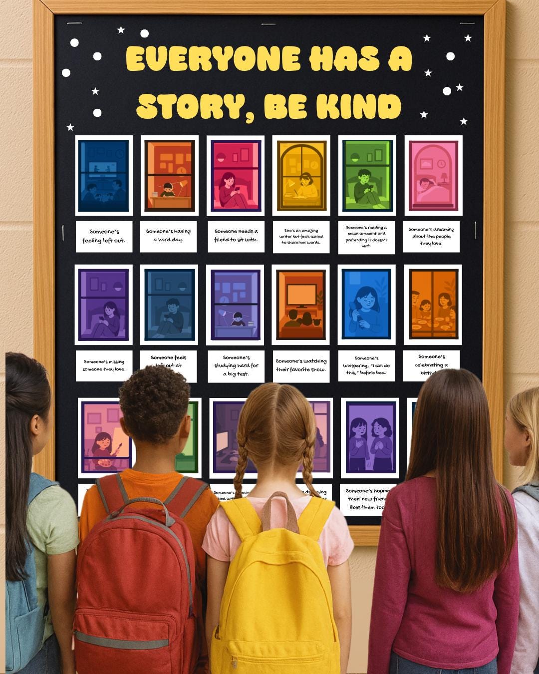 Everyone Has a Story Bulletin Board, Christmas, Mental Health, Kindness ...