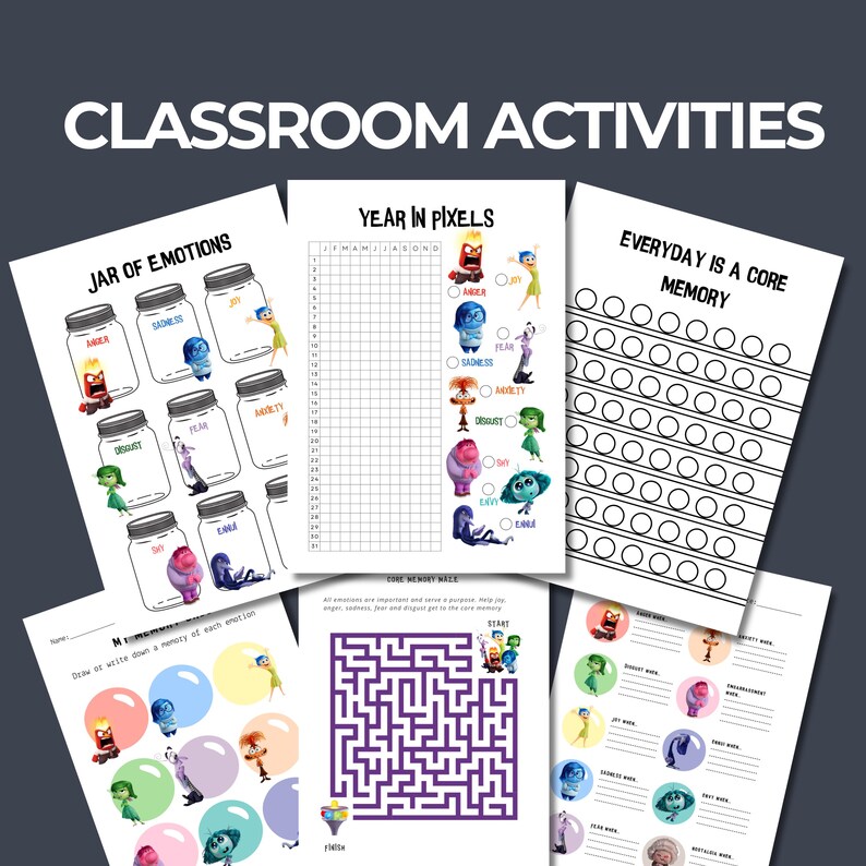 MEGA Inside Out Poster Bundle | 70+ Printable | Themed Bulletin Board ...