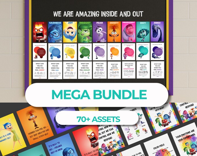 Inside Out Classroom Rules Posters: Back to School Bulletin Board Decor ...