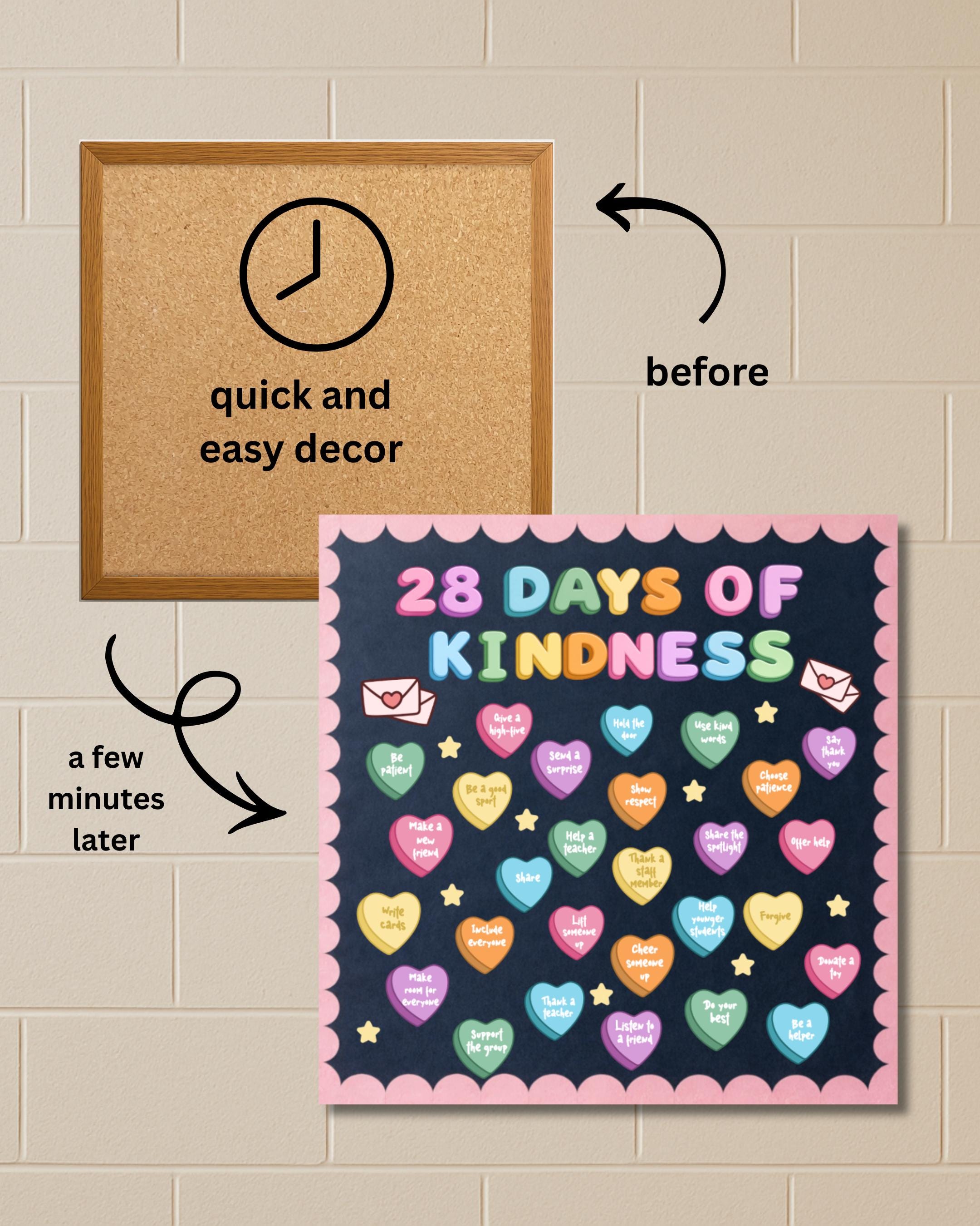 Valentine’s Day Classroom Decor and Activity | 28 Days of Kindness ...