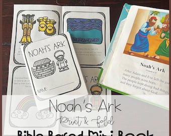 Noah's Ark Handwriting Tracing Preschool Bible Christian Homeschool - Etsy