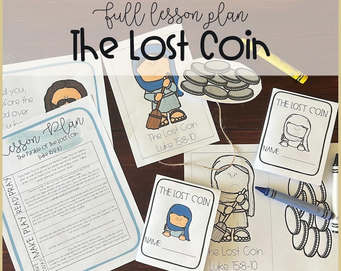 The Parable of the Lost Sheep and Lost Coin Bible Lesson for Kids ...