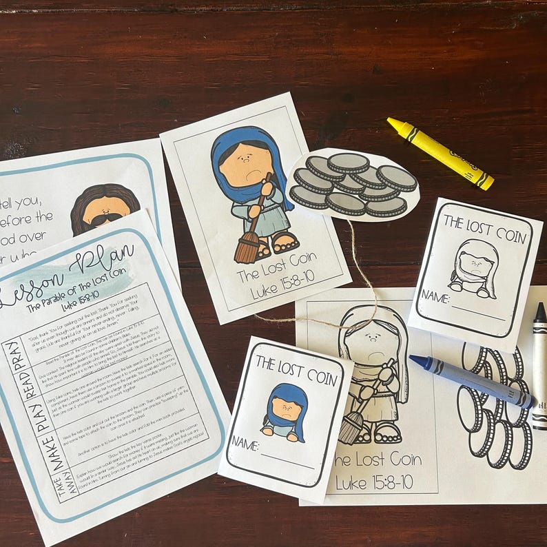 Parable of the Lost Coin Lesson | Toddler, Preschool, Homeschool ...