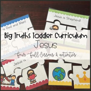 Jesus - Bible-based Toddler Curriculum - Homeschool, Preschool, Sunday ...