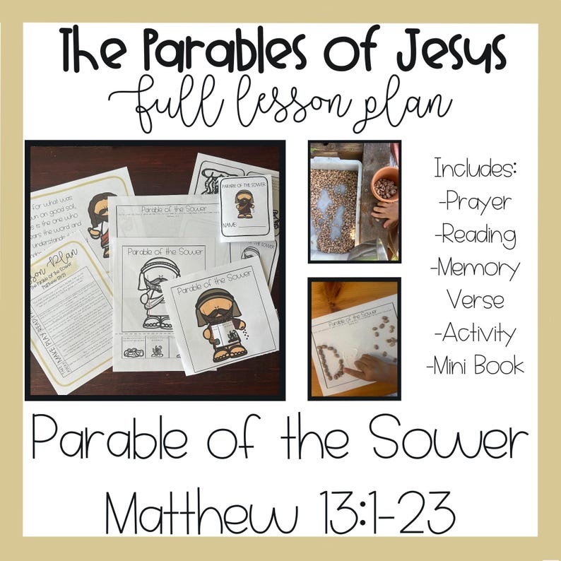 Parables of Jesus | Lesson Bundle | Toddler, Preschool, Homeschool ...