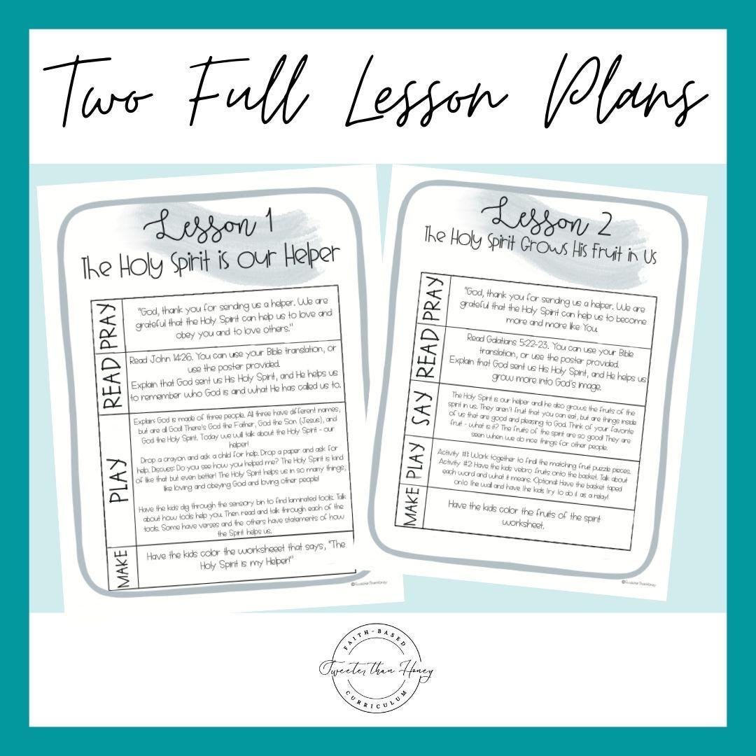 Holy Spirit - Bible-based Toddler Curriculum - Homeschool, Preschool ...
