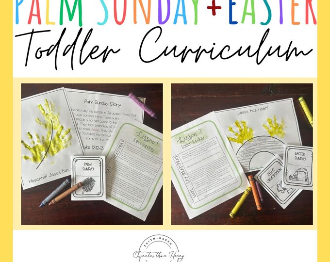 Easter + Palm Sunday - Bible-based Toddler Curriculum - Homeschool ...