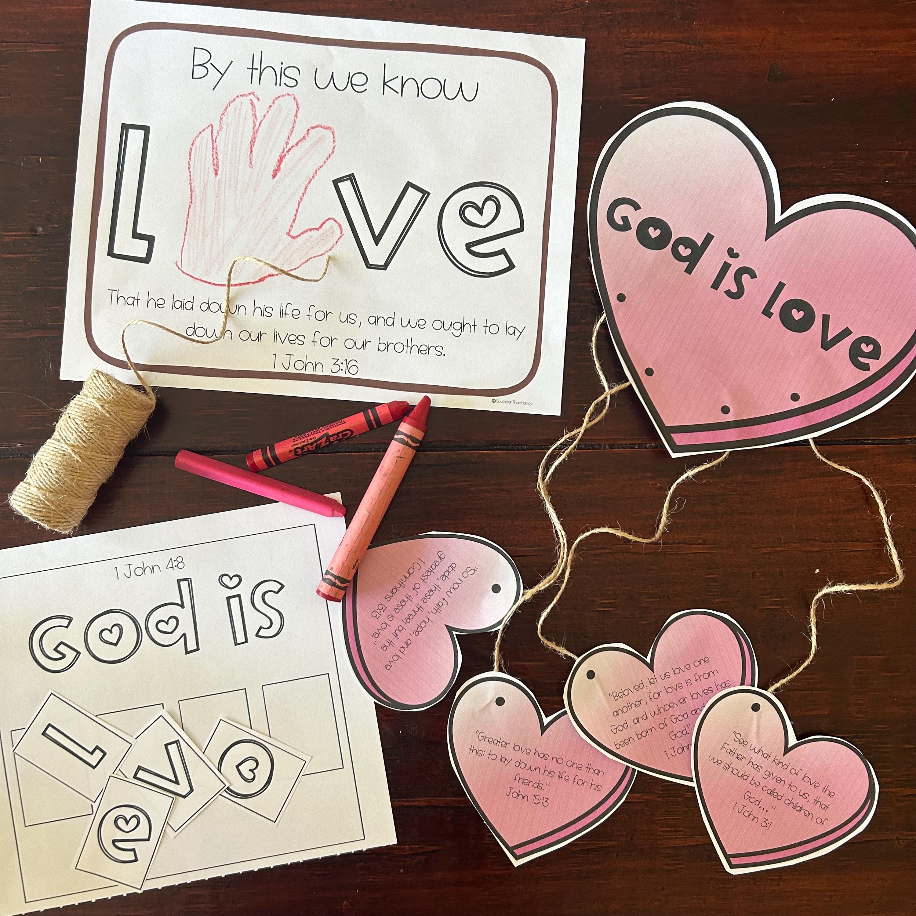 1 John 3:16 Love Lesson | Homeschool, Preschool, Toddler, or Sunday ...