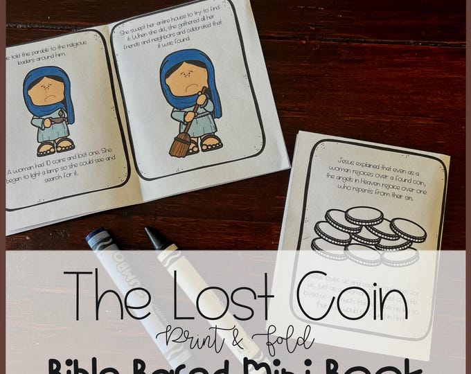 Parable of the Lost Coin Craft for Kids, Lost Silver Coin Parable of ...