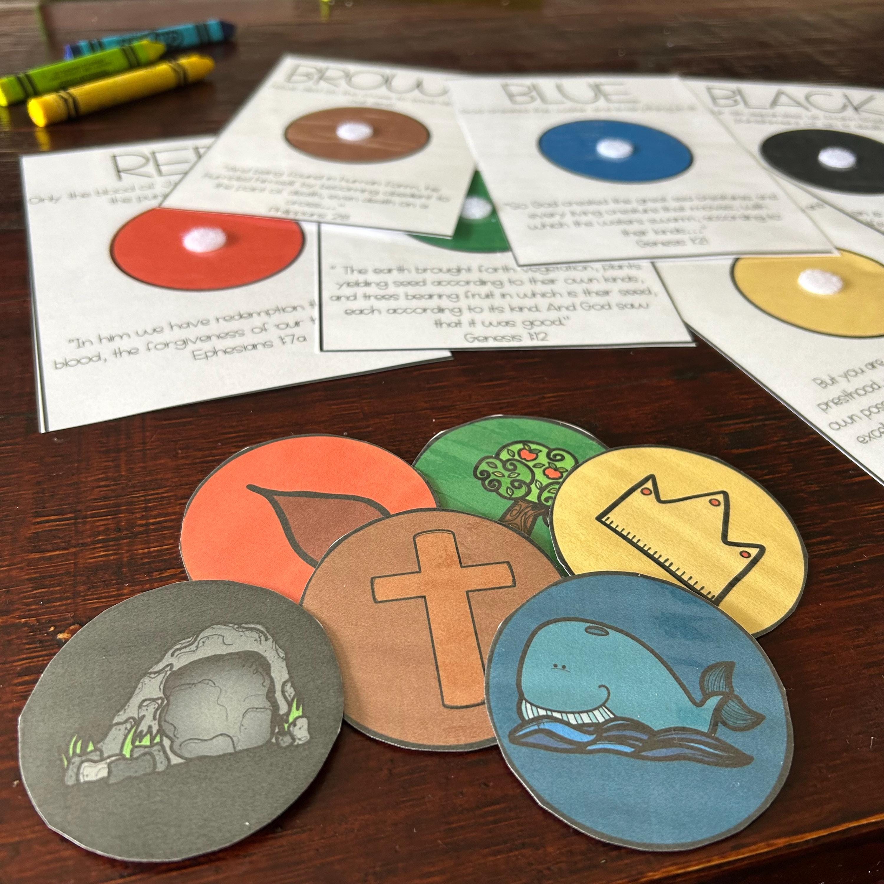Bible-based Color Matching Activity- Homeschool, Preschool, & Sunday ...