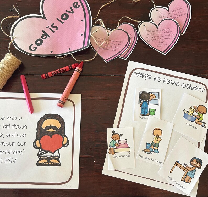 1 John 3:16 Love Lesson | Homeschool, Preschool, Toddler, or Sunday ...