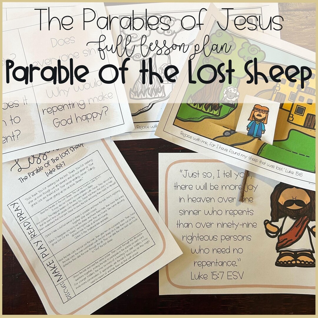 Parable of the Lost Sheep Lesson | Toddler, Preschool, Homeschool ...