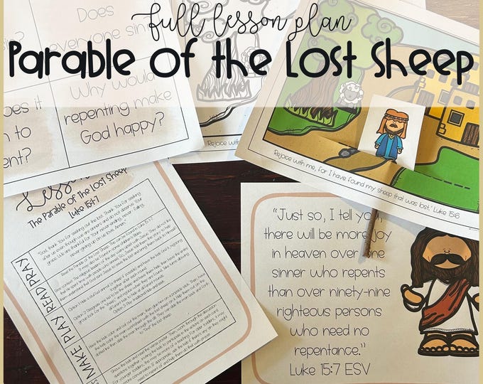 The Parable of the Lost Sheep and Lost Coin Bible Lesson for Kids ...