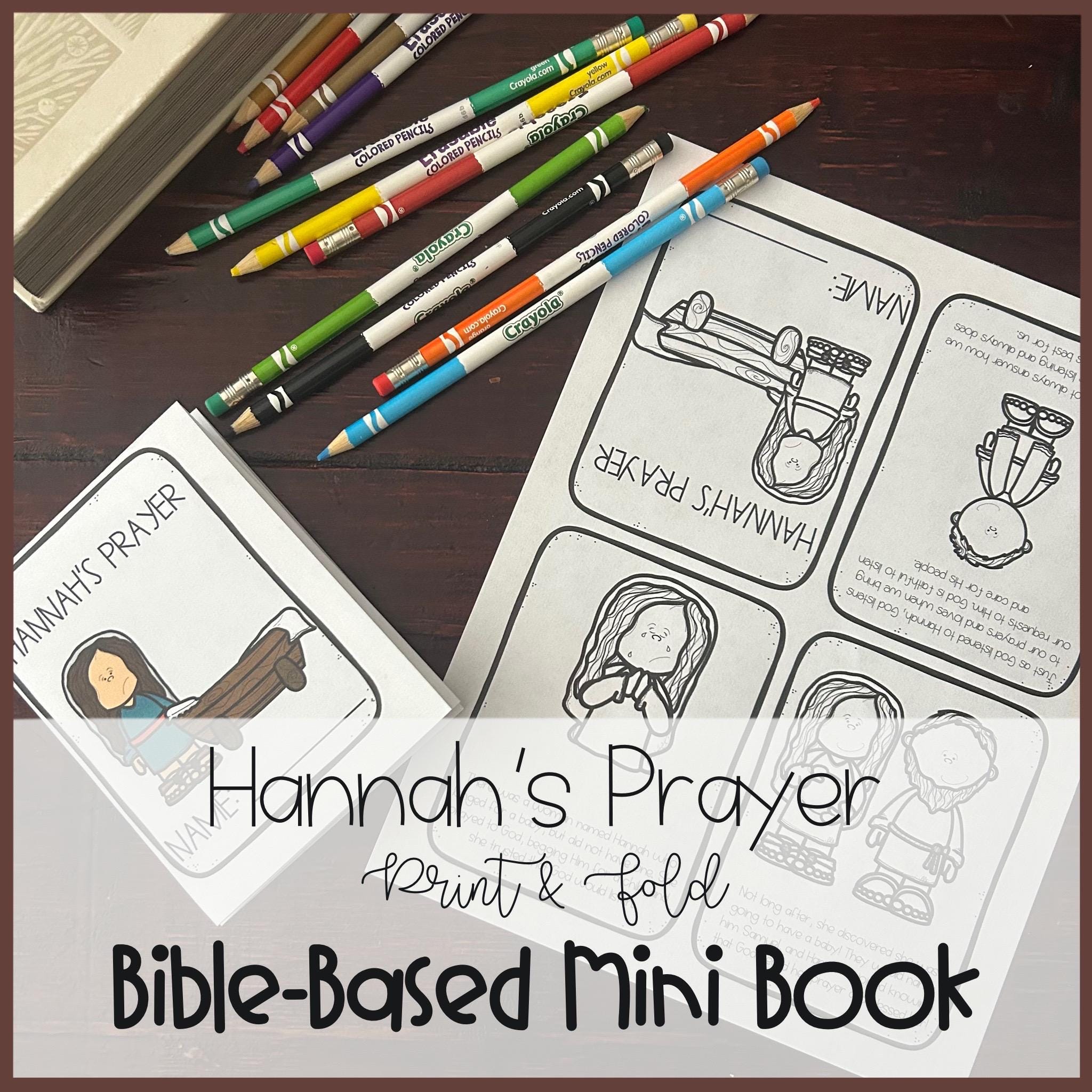 Mini Book: Hannah’s Prayer - Etsy