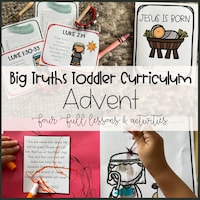 Advent Bible Lesson Christmas Craft Activity Printable for Kids, Kids ...