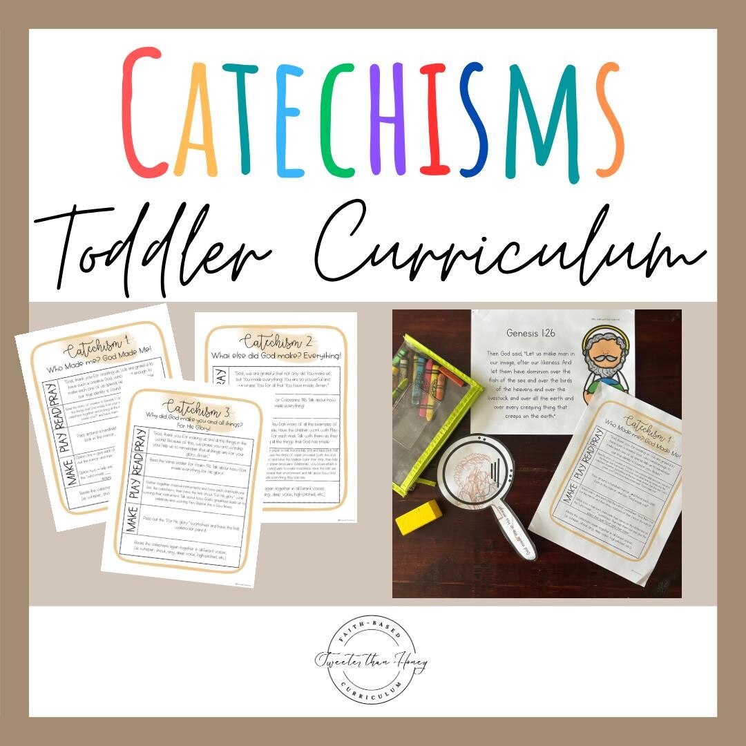 Catechisms - Bible-based Toddler Curriculum - Homeschool, Preschool, Sunday School - Etsy