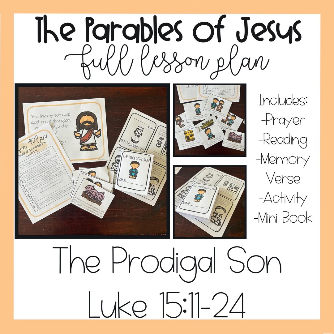 Parable of the Prodigal Son Lesson | Toddler, Preschool, Homeschool ...