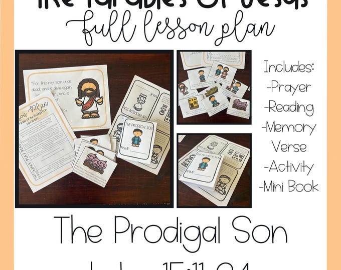 The Parable of the Prodigal Son Bible Craft and Lesson for Preschool ...
