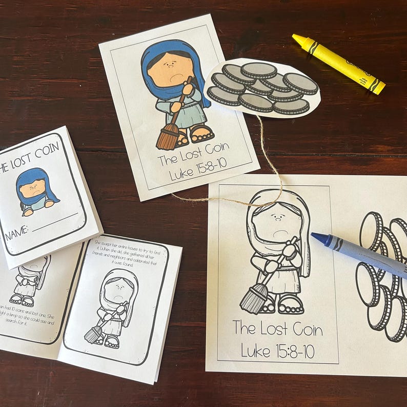 Parable of the Lost Coin Lesson | Toddler, Preschool, Homeschool ...