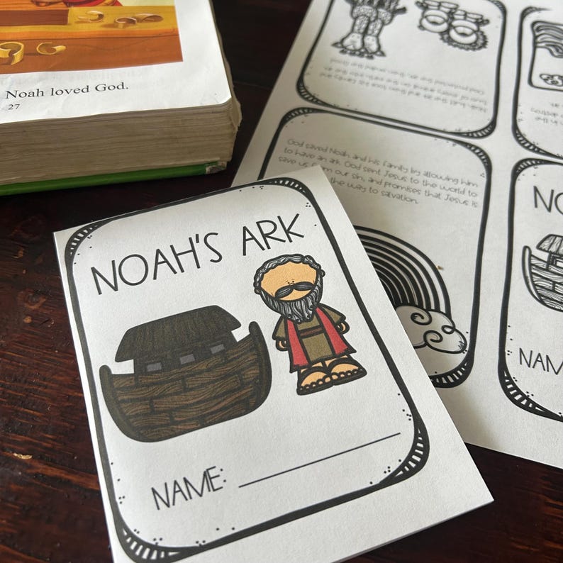 Mini Book: Noah’s Ark - Etsy