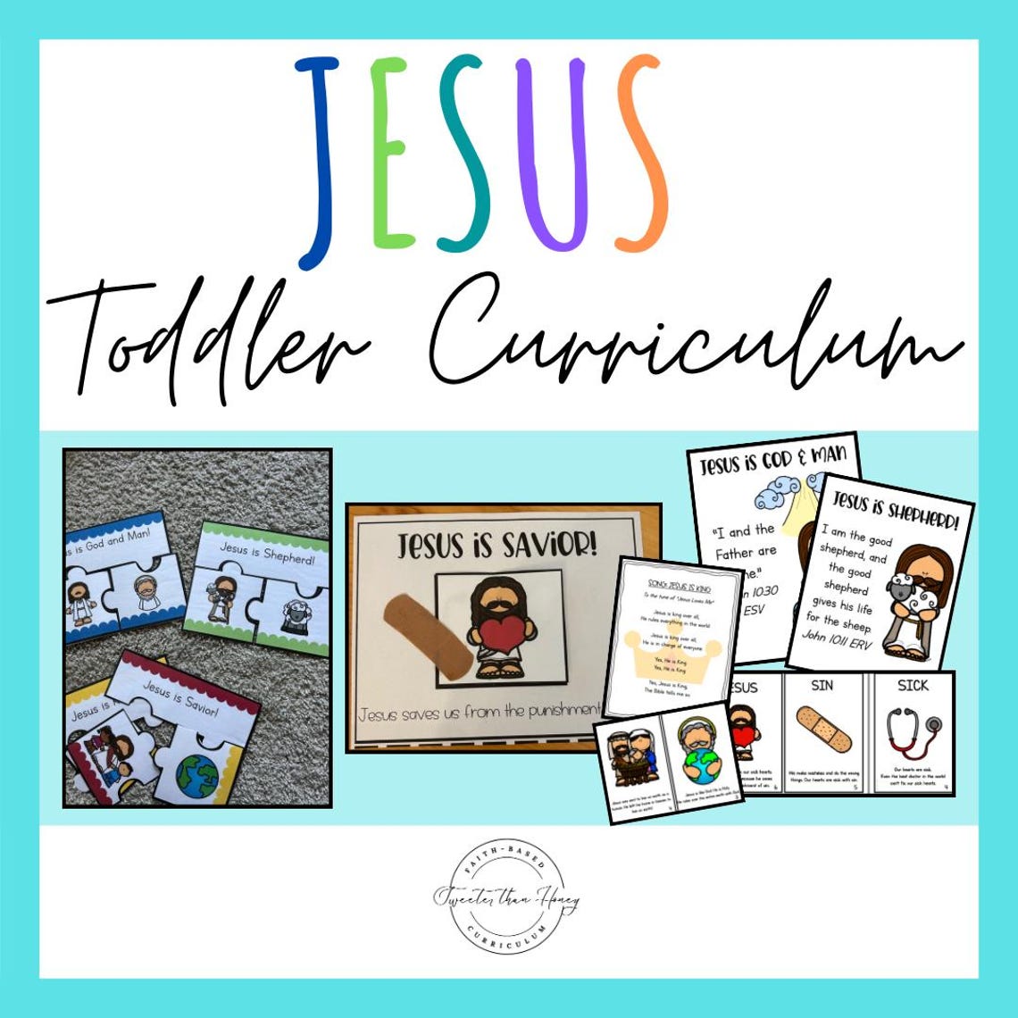 Jesus - Bible-based Toddler Curriculum - Homeschool, Preschool, Sunday ...
