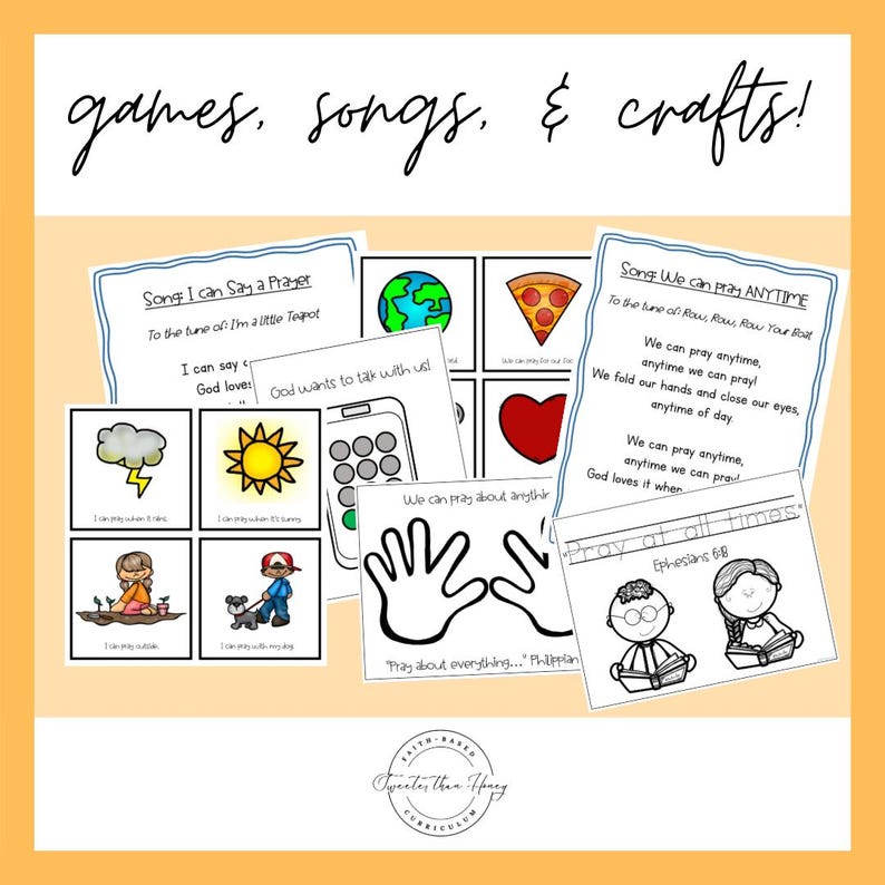 Prayer - Bible-based Toddler Curriculum - Homeschool, Preschool ...