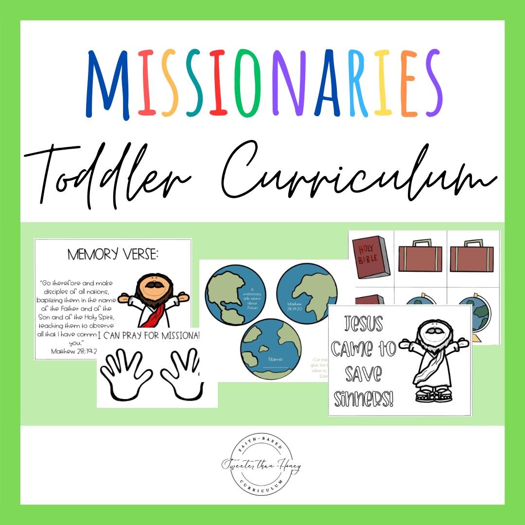 Missionaries - Bible-based Toddler Curriculum - Homeschool, Preschool ...