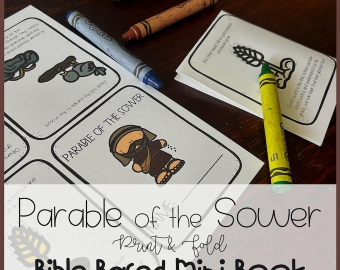 SOWER PARABLE Bible Craft for Sunday School Lesson for Homeschool Bible ...