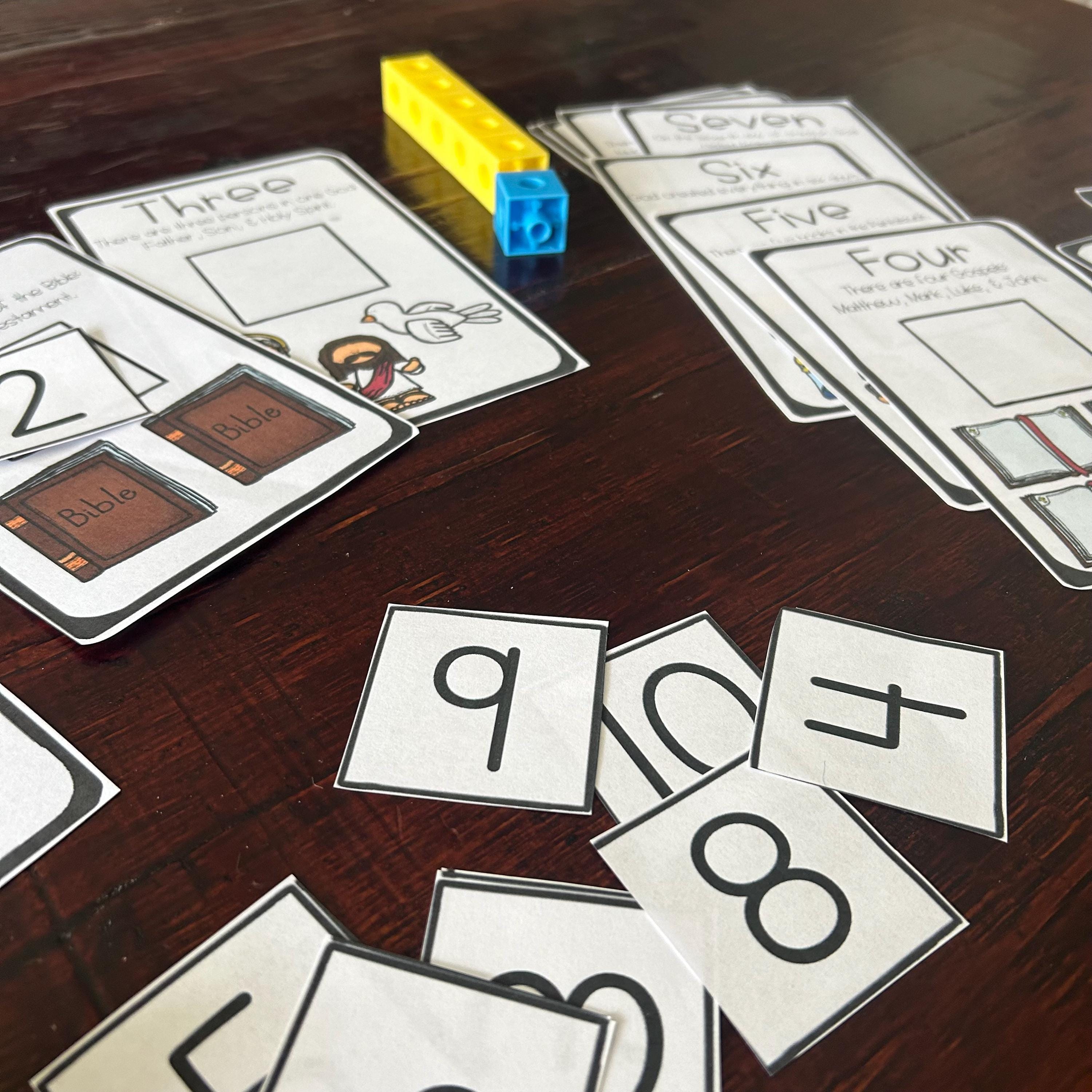 Bible-based Number Activity - Homeschool, Preschool, Sunday School - Etsy