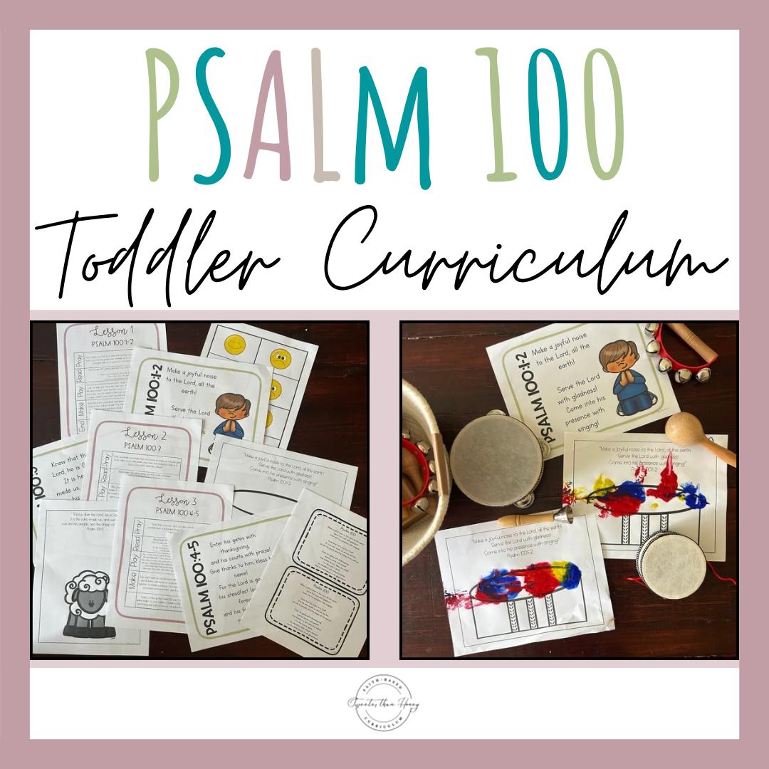 Psalm 100 - Bible-based Toddler Curriculum - Homeschool, Preschool ...