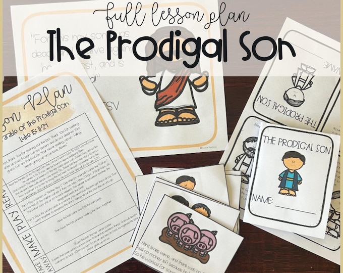 The Parable of the Prodigal Son Bible Craft and Lesson for Preschool ...