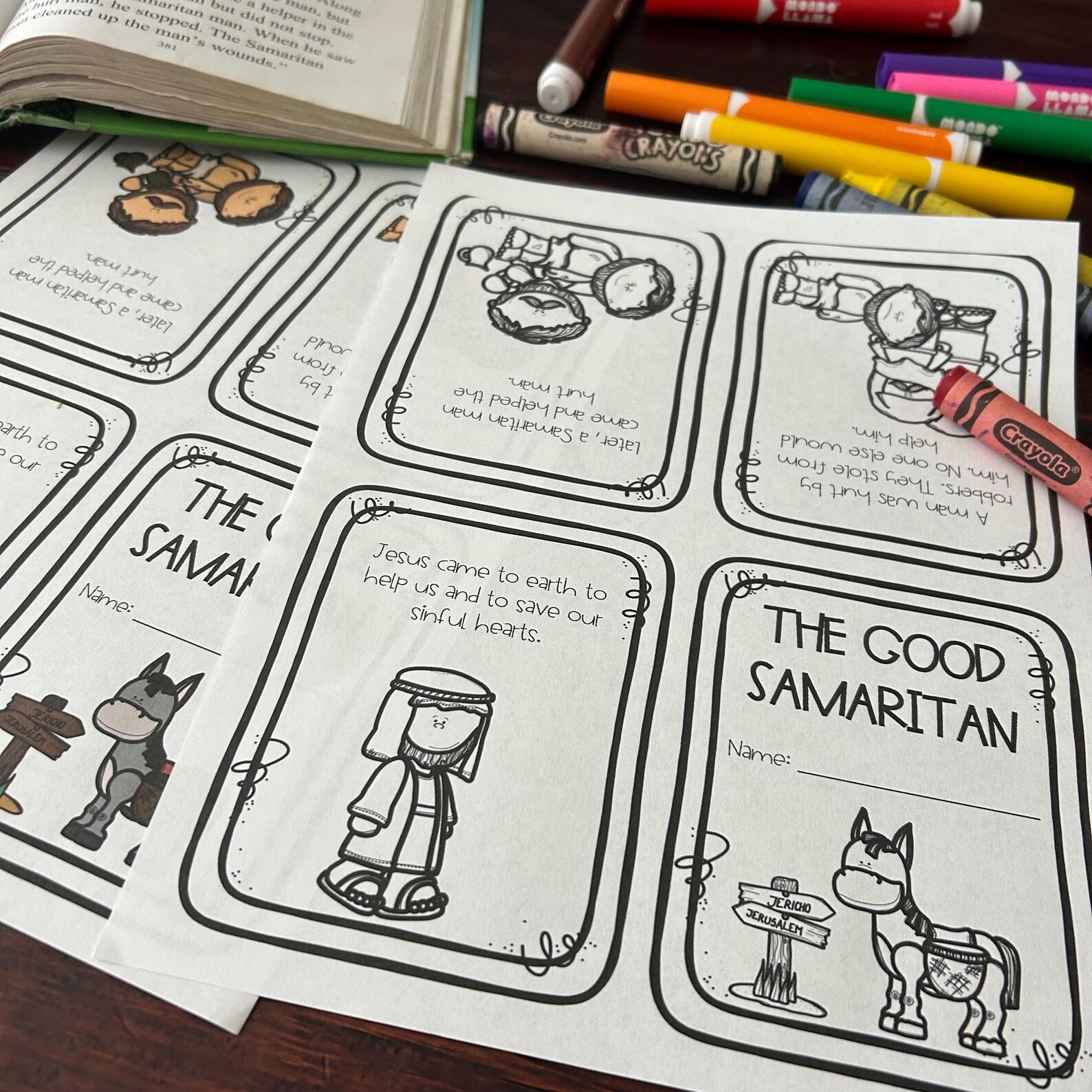 Mini Book: the Good Samaritan - Etsy
