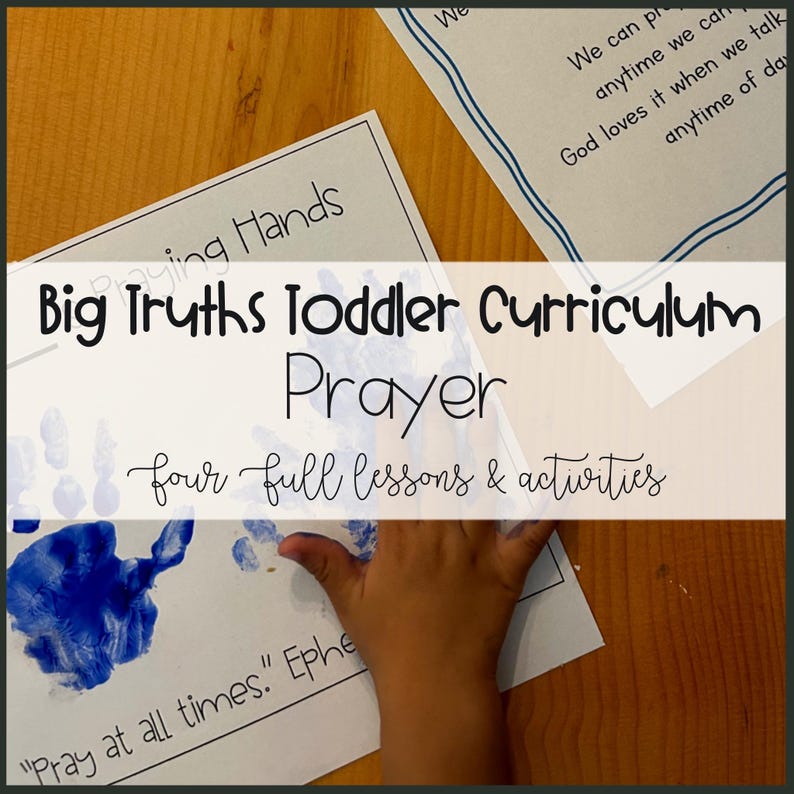 Prayer - Bible-based Toddler Curriculum - Homeschool, Preschool ...