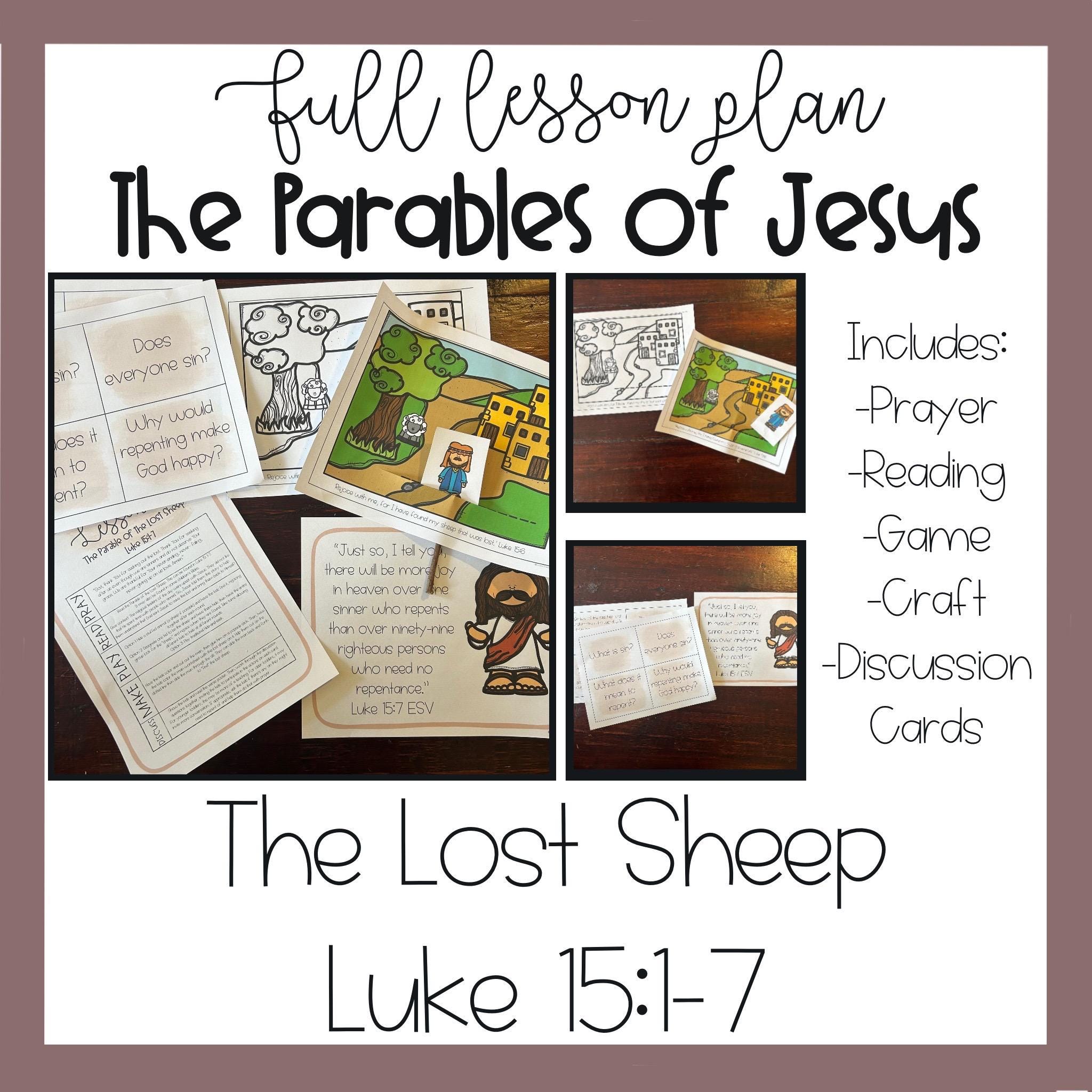 Parable of the Lost Sheep Lesson | Toddler, Preschool, Homeschool ...